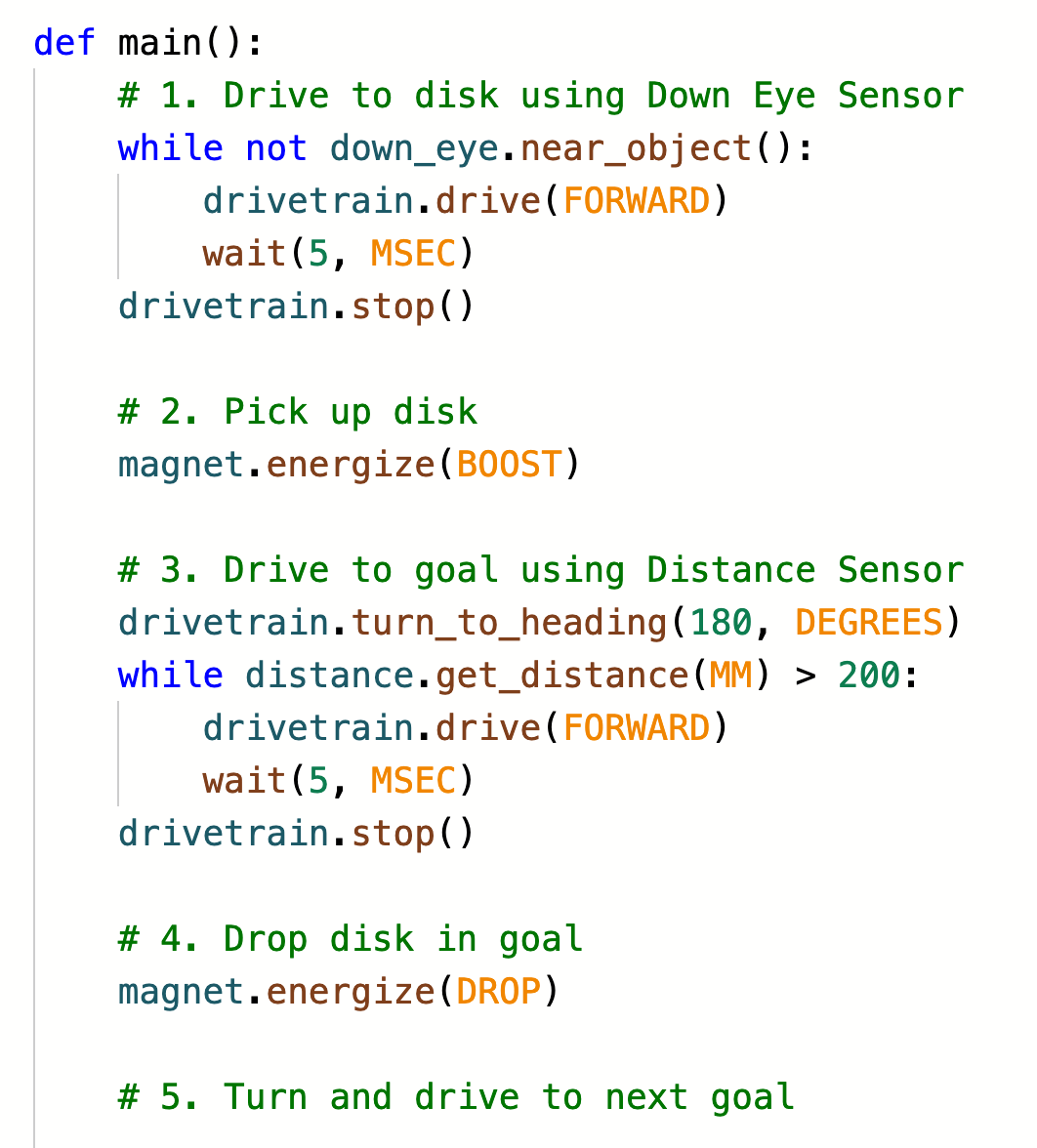 Unit 8 Moving Disks With Loops Lesson 4 Build The Project Vex Education